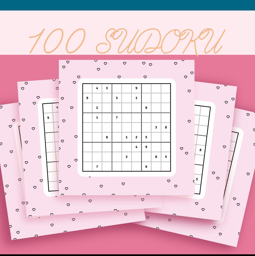 Sudoko Printable 200 Sudokus Printable Soduko Pdf Printanle 100 Pages ...