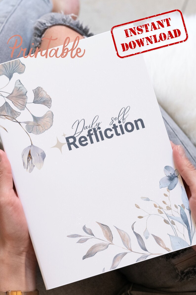 Daily Self Reflection Printable Journal Instant Download Daily Self ...