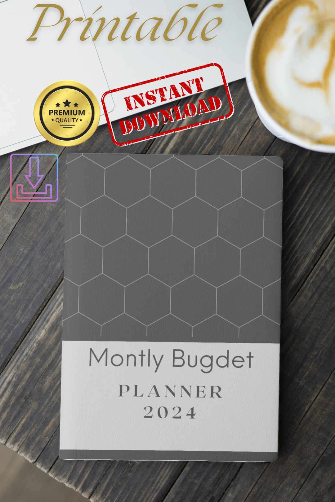 2024 Monthly Budget Planner Instant Download Printable Monthly Goals ...