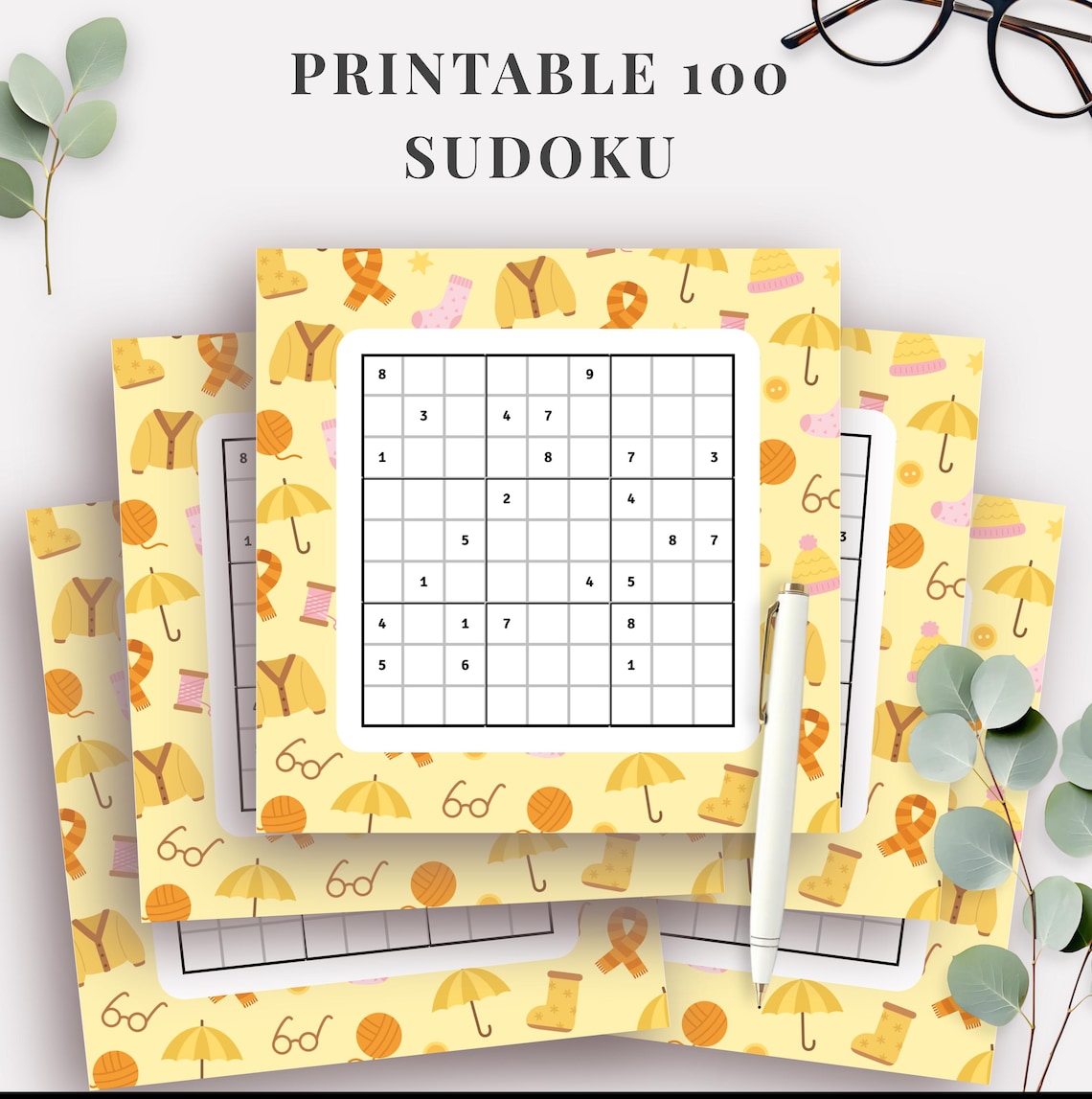 Sudoko Printable 200 Sudokus Printable Soduko Pdf Printanle 100 Pages ...