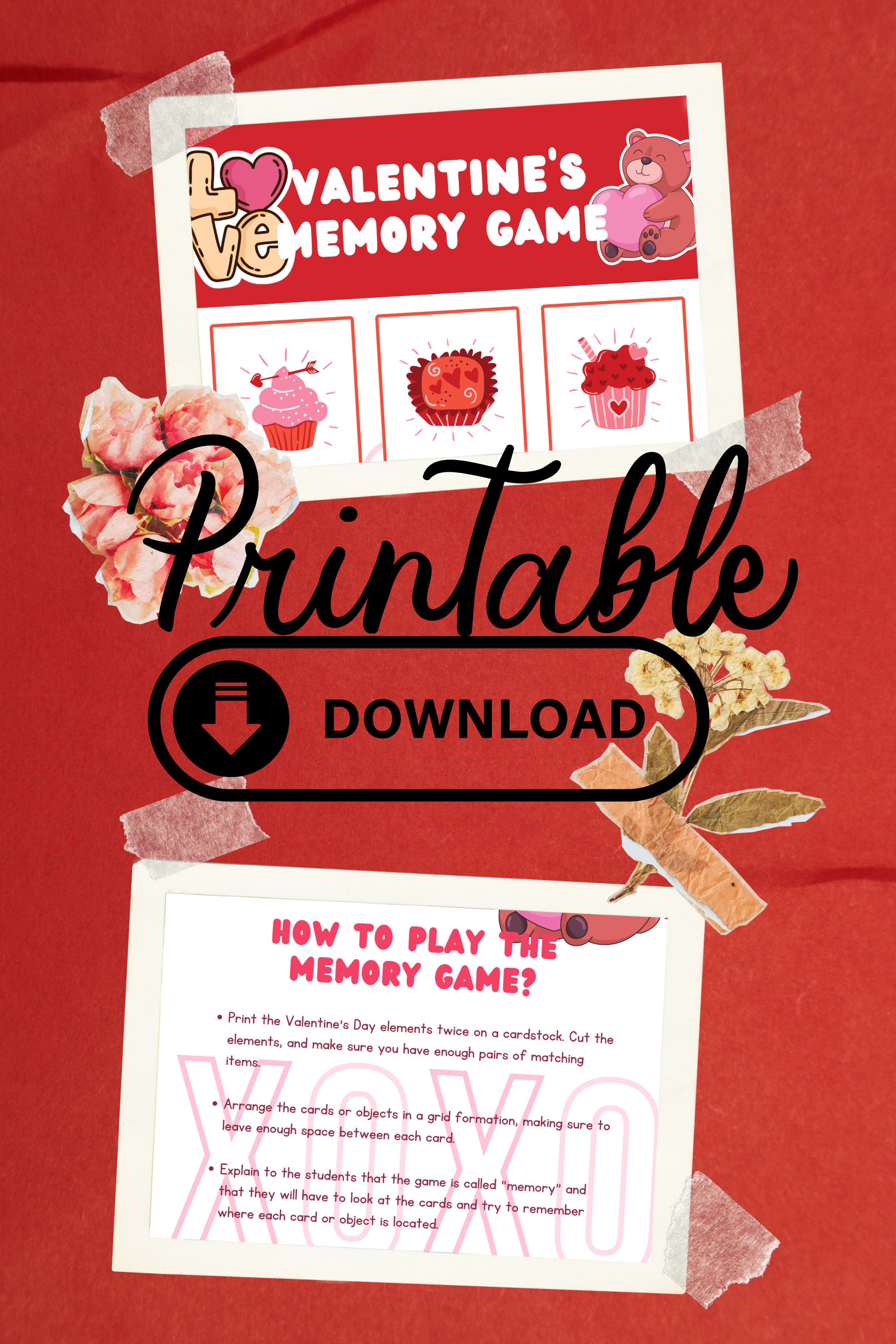 Valentine's Printable Couple Game Printable Valentines Party Couple ...