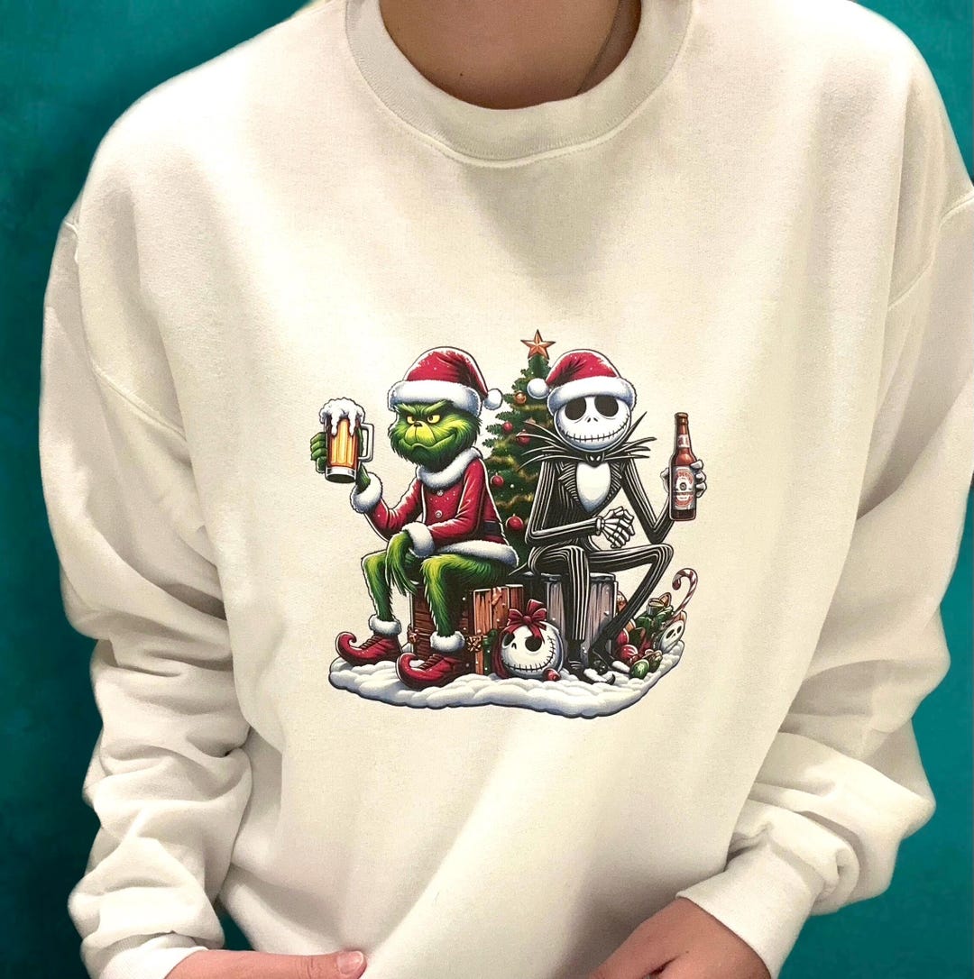 The Grinch & Jack Crew Neck - Etsy