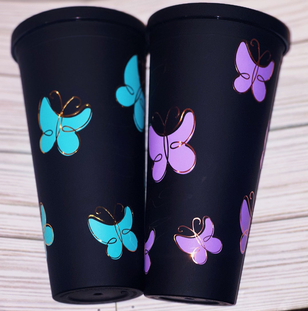 Butterfly Overlapping Tumbler - Etsy