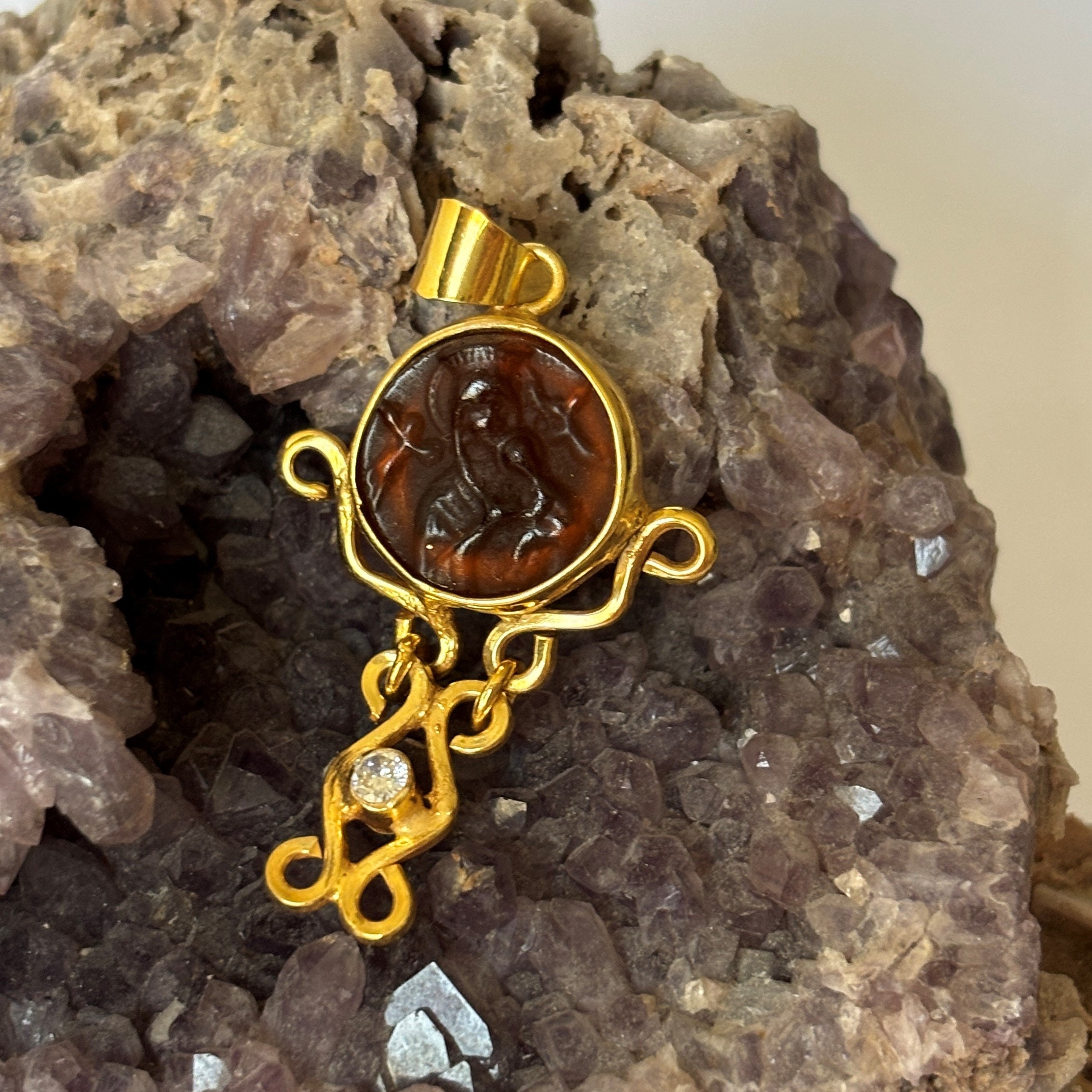 24k gold 925 silver Etsy