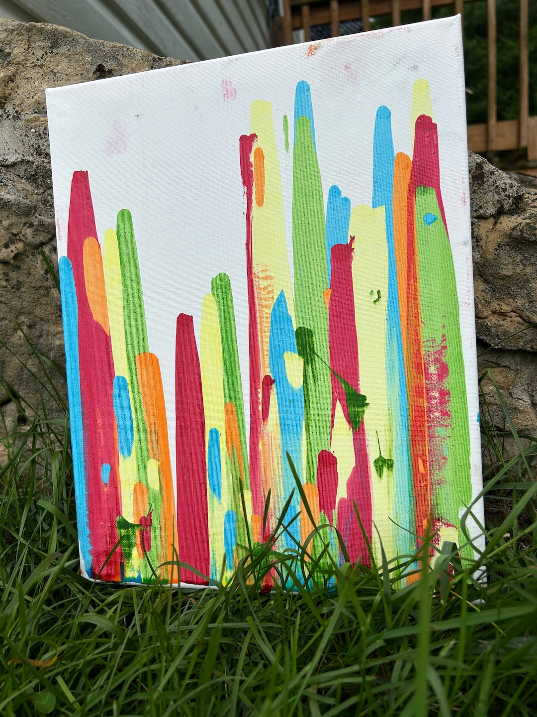 Multi Colored Wall Art - Art Print - Wall Decor - Canvas Painting ...