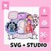 SVG Girl Singer With Microphone Cake Topper Women Cake Topper AI Cake ...