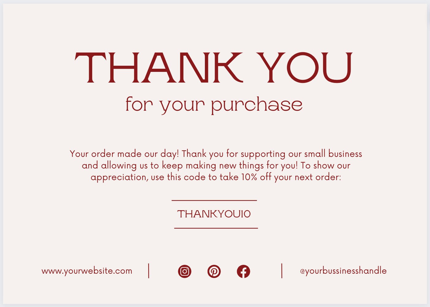 Retro Thank You Card Template Canva Editable Thankyou Cards Black Grey ...