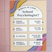 Where is Your School Psychologist Pink Checkered Sign (digital Download ...