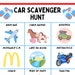 Car Scavenger Hunt - Travelling Game - Etsy