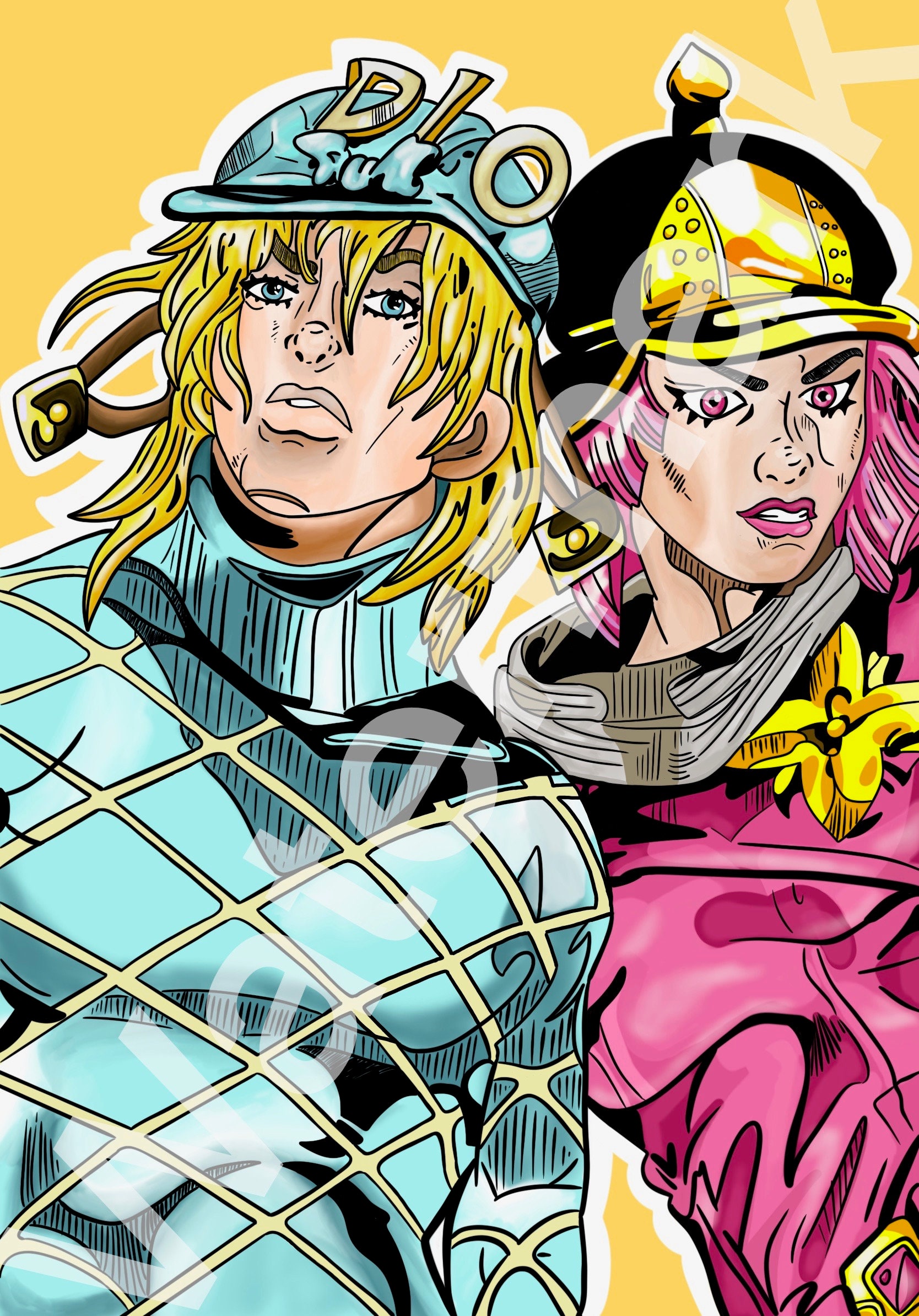 Diego Brando dio and Hot Pants Poster Jojos Bizarre - Etsy