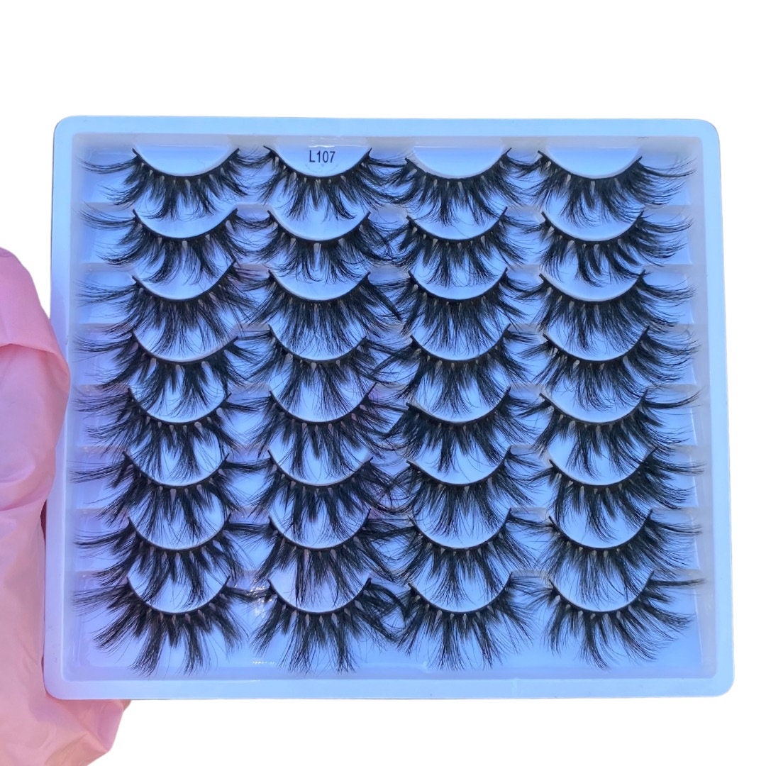 3D Mink Lashes 16 Lash Bulk Pack - Etsy