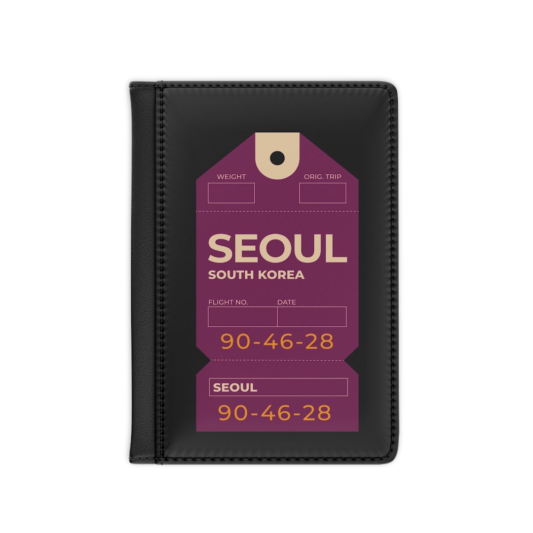 Seoul South Korea Ticket Passport Cover - Etsy
