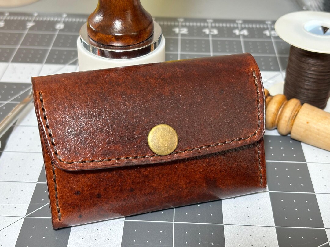 Expandable Women's Handmade Full Grain Leather Wallet With Zipper Coin ...