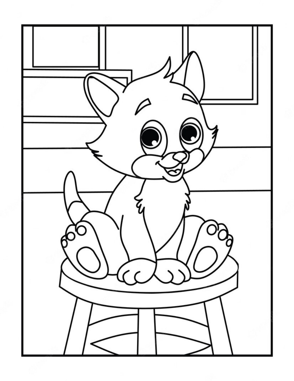 Lovely Animal Coloring Pages for Childs - Etsy