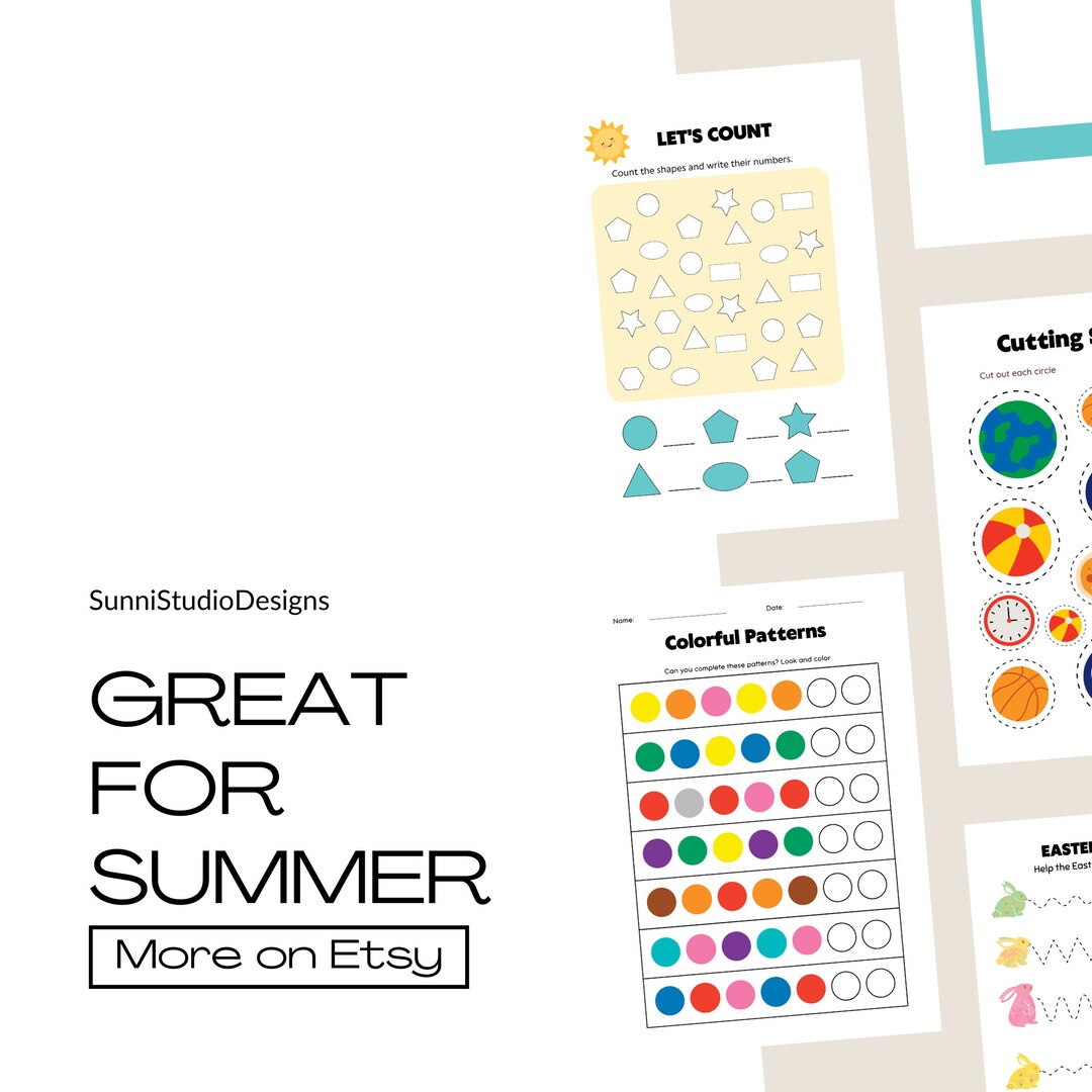 Interactive Adventures: Fun Printable Kids' Book for Learning Summer ...