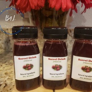 Jamaican Sorrel Hibiscus Punch Sorrel Drink Caribbean Hibiscus Drink Zobo Drink Sample Size - Etsy