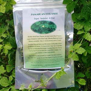Jamaican Cerasee Leaves and Stem Dried, Organic Jamaican Wild-crafted ...