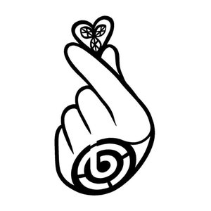 K-pop Finger Heart Vinyl - Etsy