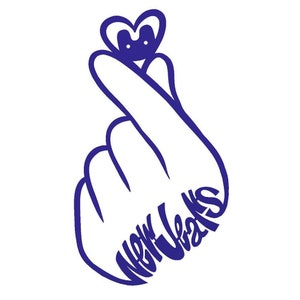 K-pop Finger Heart Vinyl - Etsy