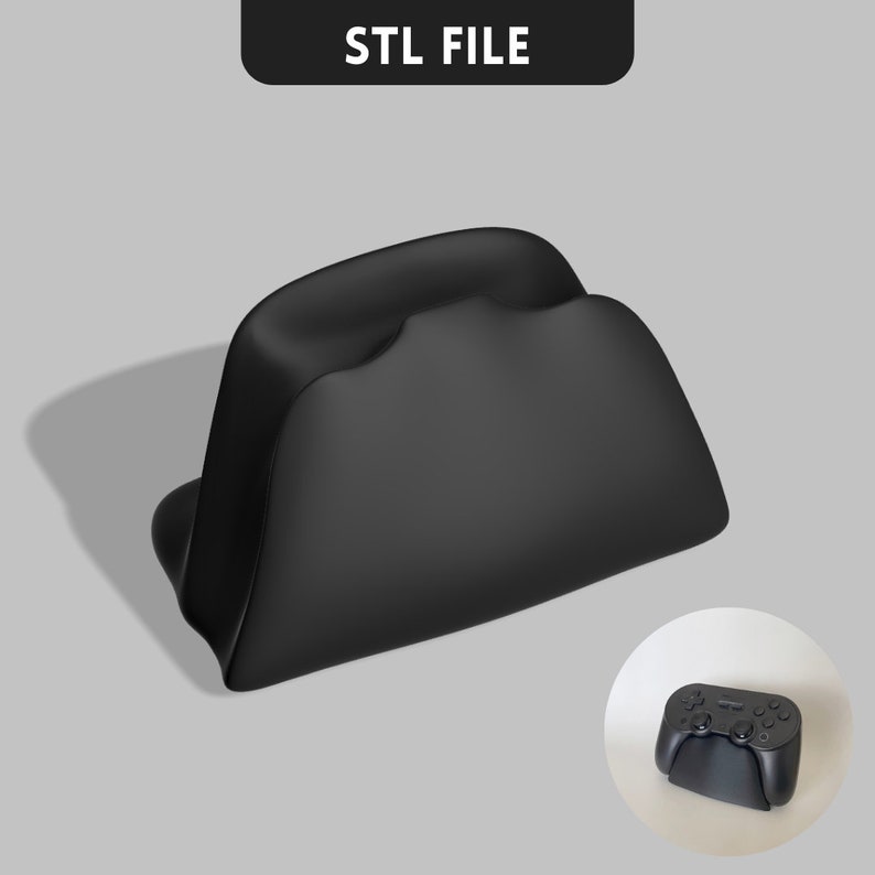 STL File for Minimalist Video Game Controller Stand by Layeredbyandrei 8bitdo Pro 2 Stand ...
