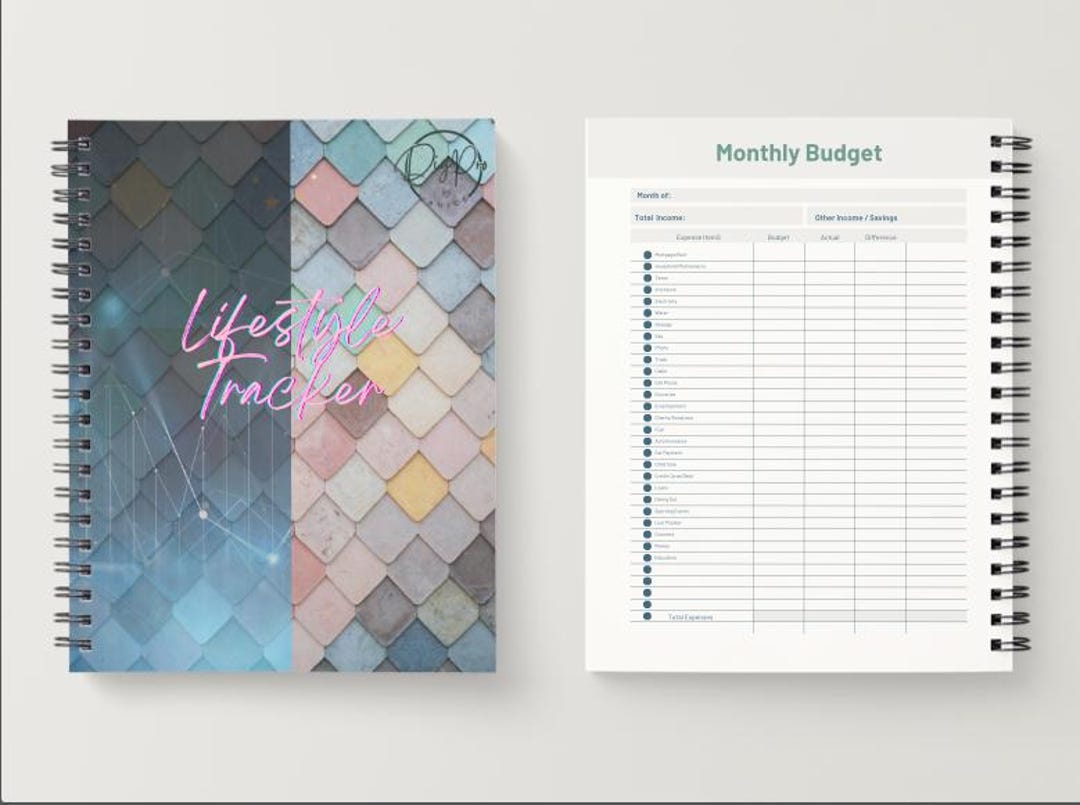 Lifestyle Tracker PDF Budget Planner Expenses Tracker Monthly To-do ...