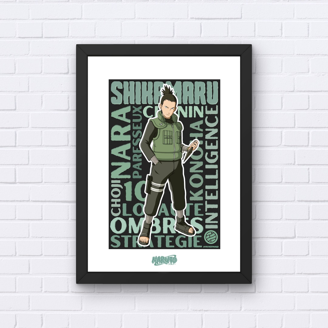 Manga / Anime Poster SHIKAMARU naruto - Etsy