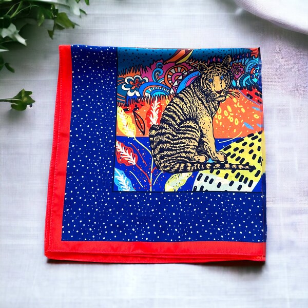 Tiger Silk Painting - Etsy