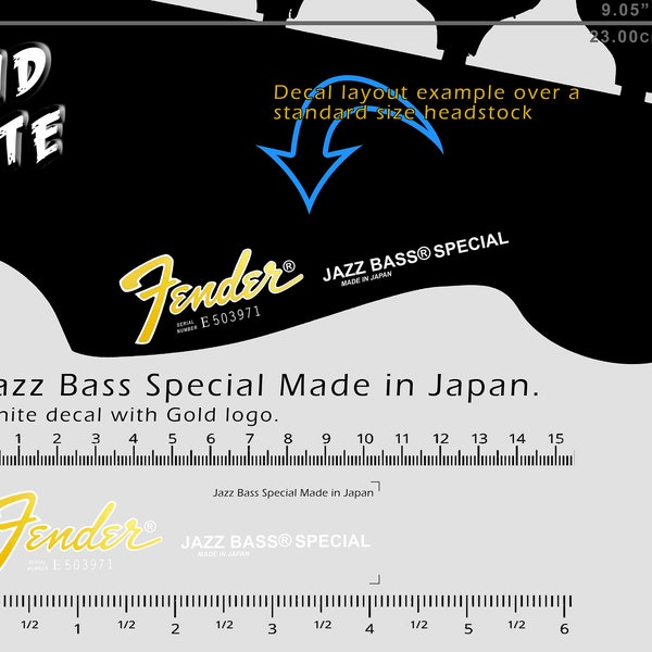 Fender Jazz Bass Decal - Etsy