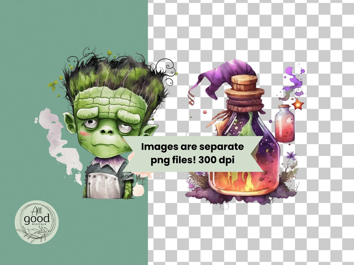 Halloween Clipart | Cute Character Clipart | Digital Download | Cute ...