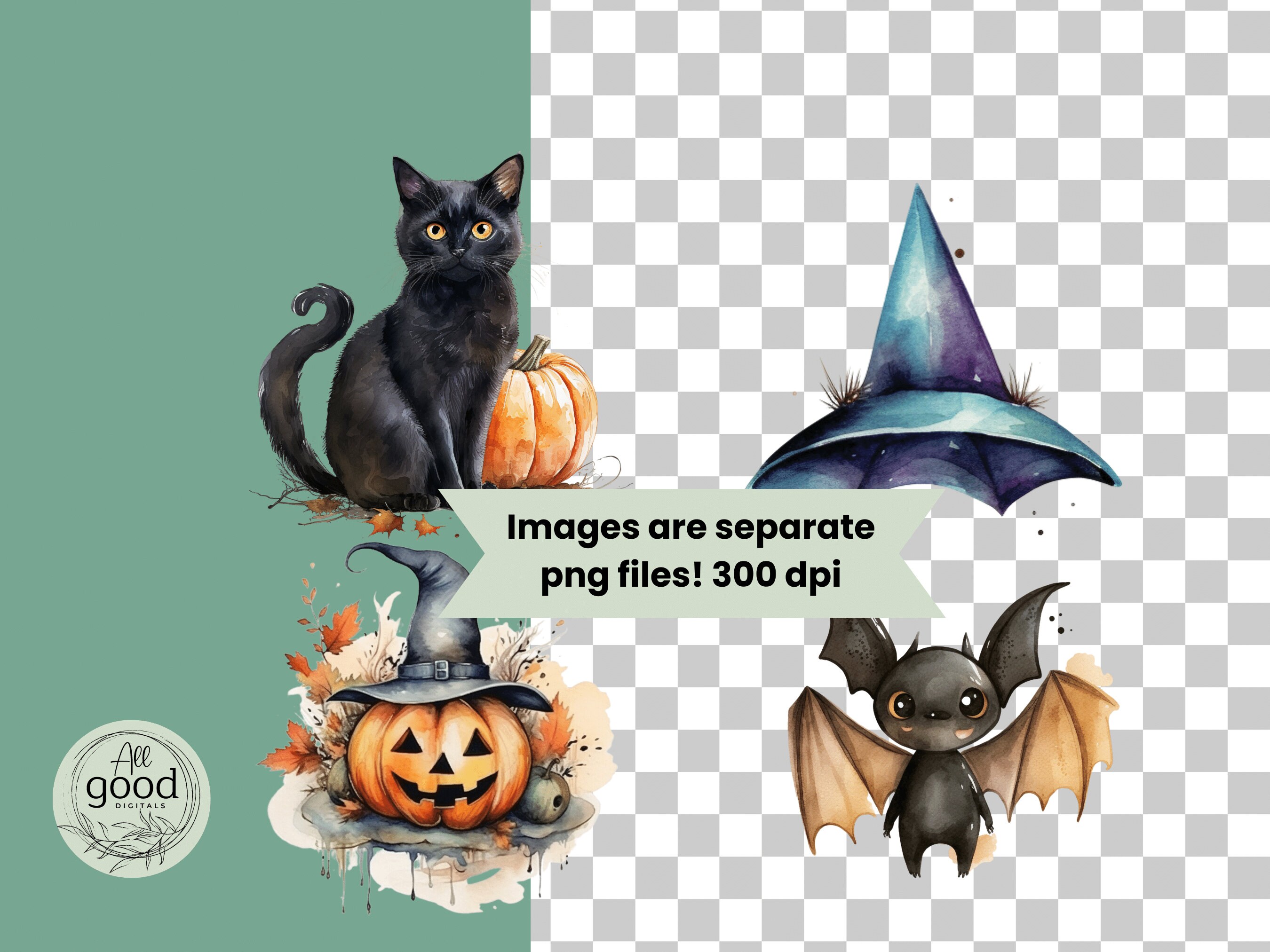 Halloween Clipart | Cute Character Clipart | Digital Download | Cute ...
