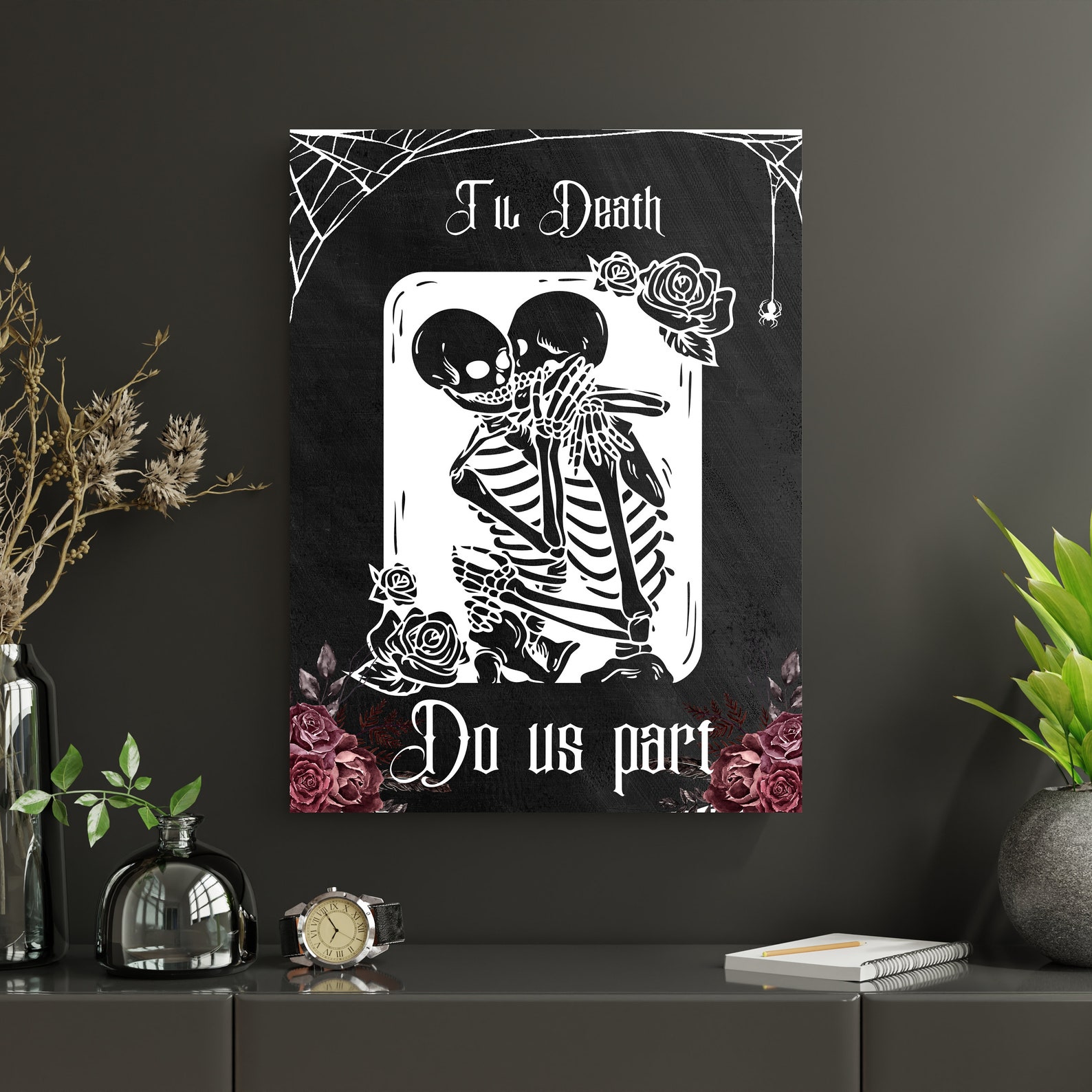 Til Death Do Us Part Poster. Printable Halloween Poster. Til Death Do ...
