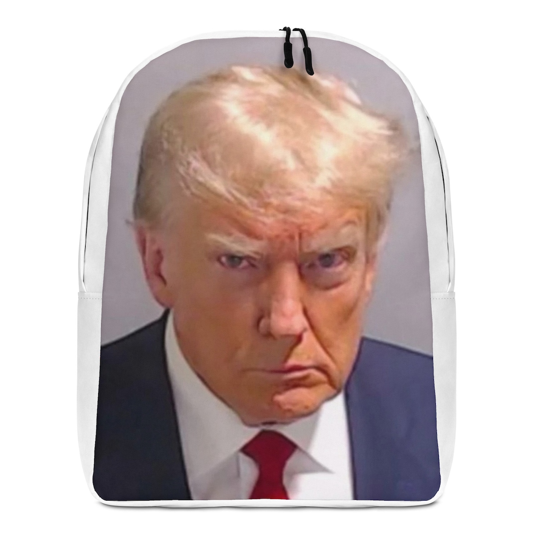 Donald Trump Mugshot Minimalist Backpack - Etsy