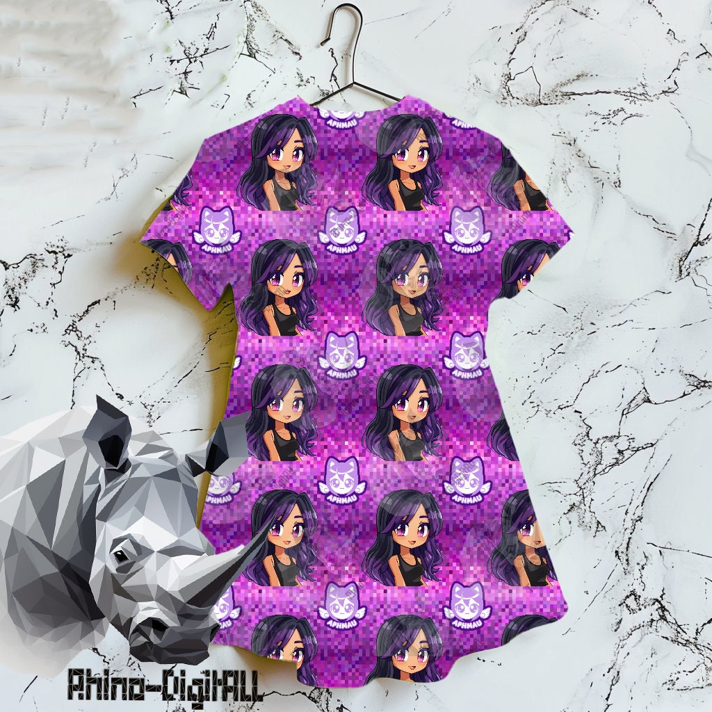 Aphmau Dark Purple Design Seamless Pattern - Etsy
