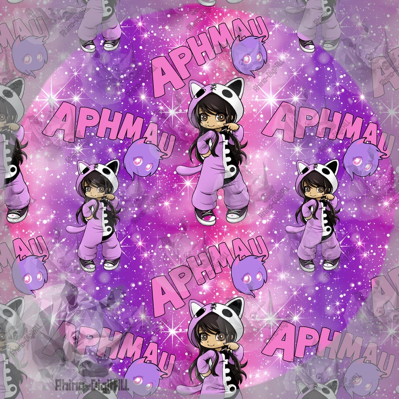 Aphmau Gradient Pink Design Seamless Pattern - Etsy