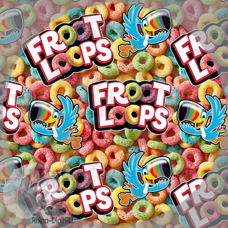 Froot Loops Fruit Seamless Pattern - Etsy