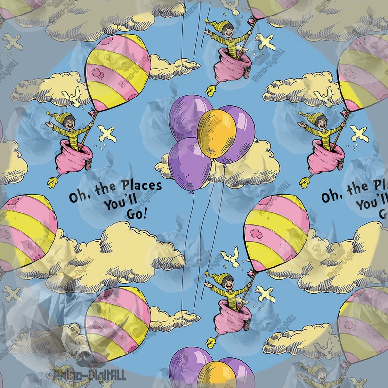 Oh the Places You'll Go Clipart - Etsy