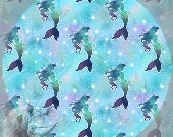Mermaid, Under the Sea Seamless File - Etsy