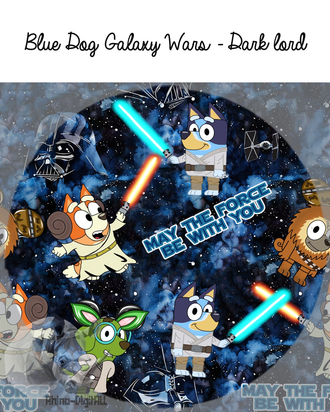 Galaxy Wars Blue Dog Design Seamless Pattern - Etsy