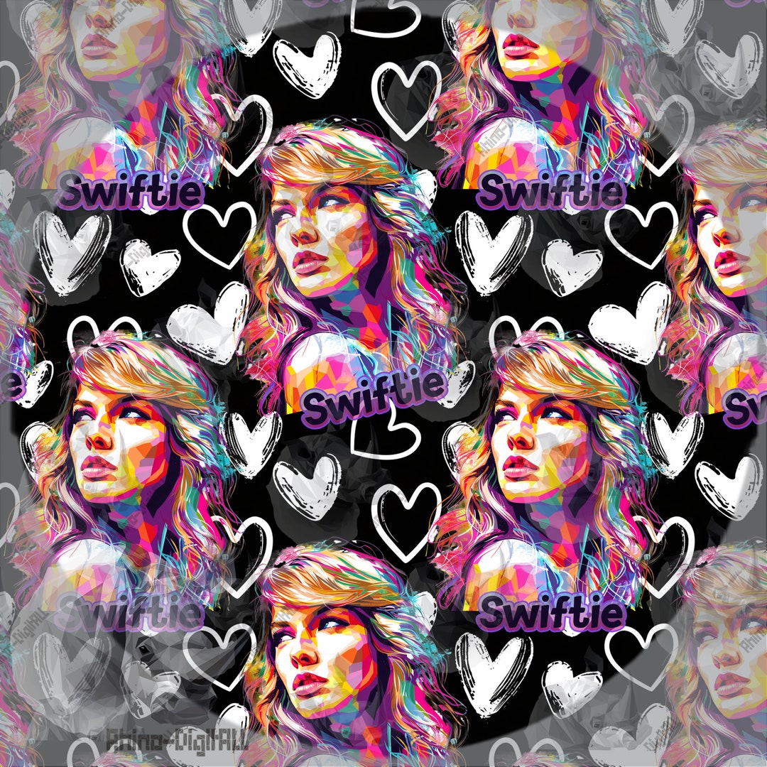 Pop Singer B&W Hearts Design Seamless Pattern - Etsy