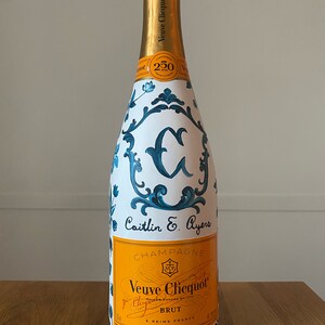 Custom Painted Champagne Bottle - Etsy