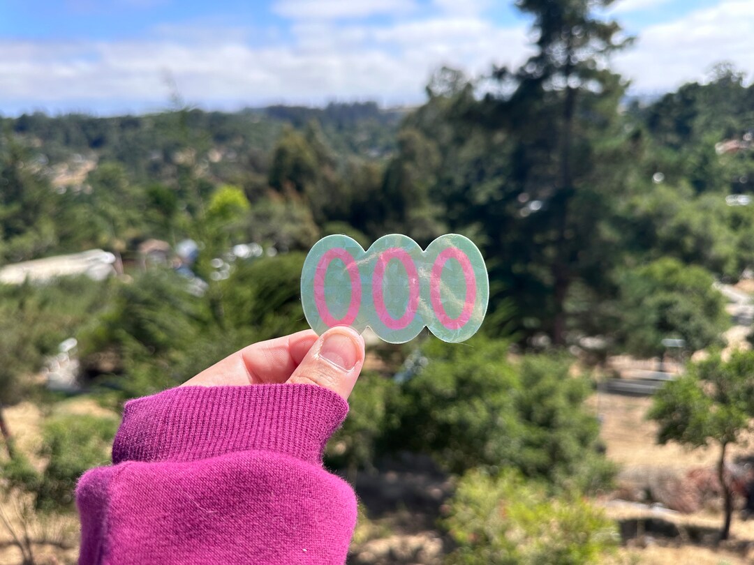Angel Numbers Holographic Sticker 000 | Handmade Vinyl Sticker ...
