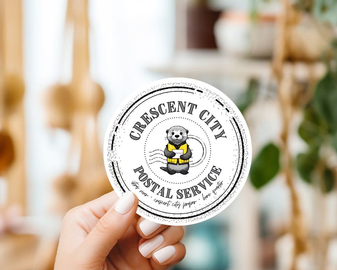 Otter Postal Service Sticker | Romantasy Bookish Vinyl Sticker ...
