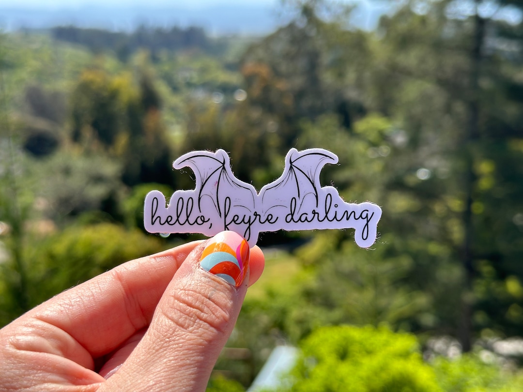 Hello Feyre Darling Sticker | Romantasy Bookish Vinyl Decal - Etsy