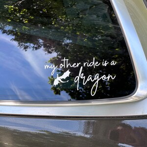 Dragon Car Decal: Romantasy Vinyl Sticker - Fantasy Lover Gift - Etsy