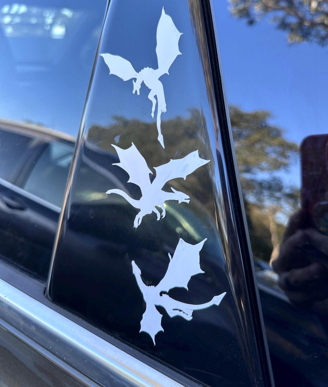 Dragons Decal | Fantasy Vinyl Sticker | Car Window, Laptop, Water ...