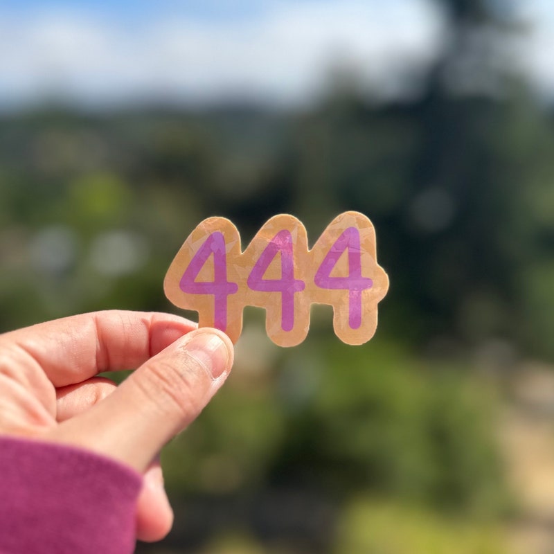 444 Number Decal - Etsy