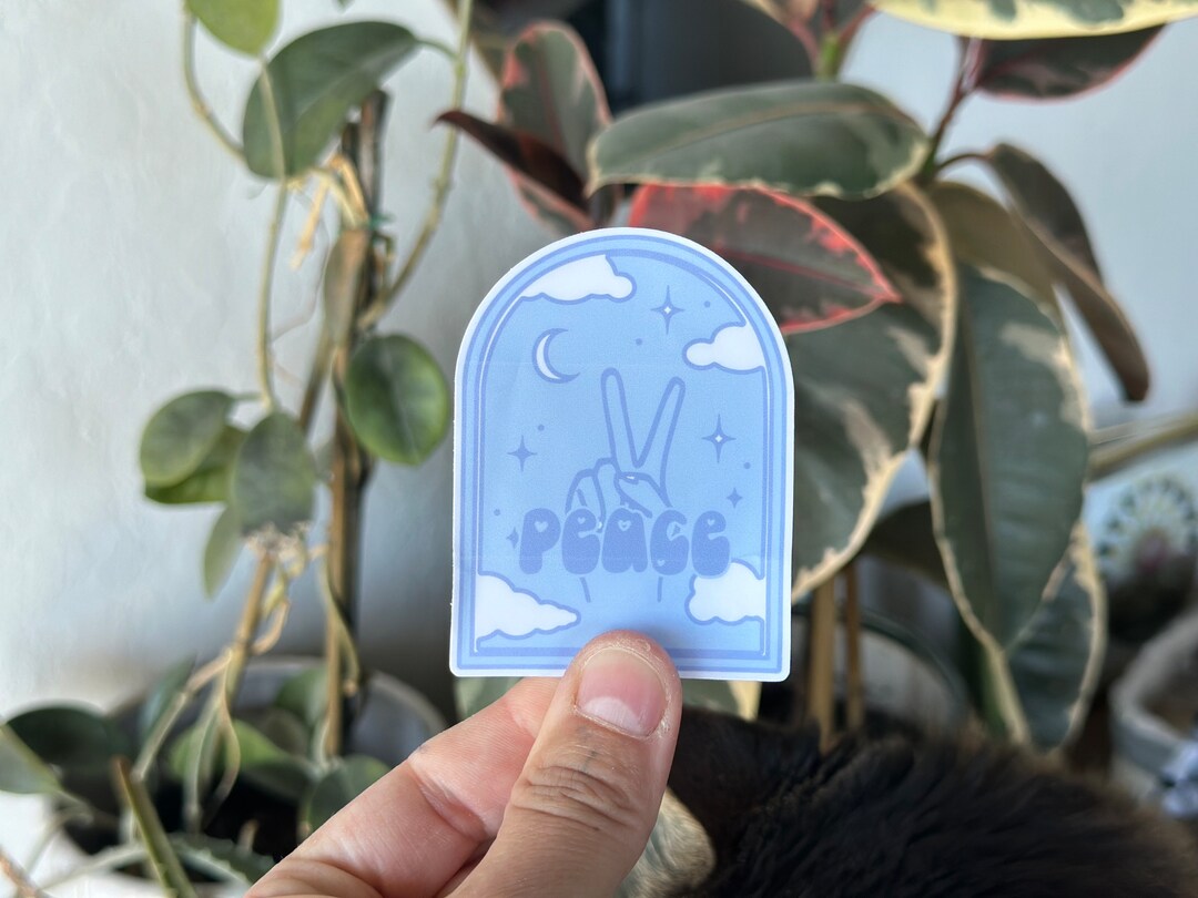 Peace Sign Sticker Gifts for Her Positiviy Good Vibes Dreamy Sticker ...