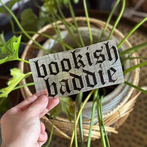 Bookish Baddie Handmade Vinyl Car Decal - Etsy