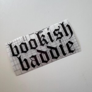 Bookish Baddie Handmade Vinyl Car Decal - Etsy