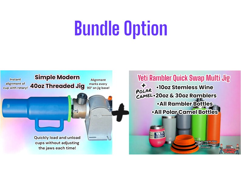 40oz Simple Modern Tumbler Jig: Quick Swap, Laser Engraving Tool ...